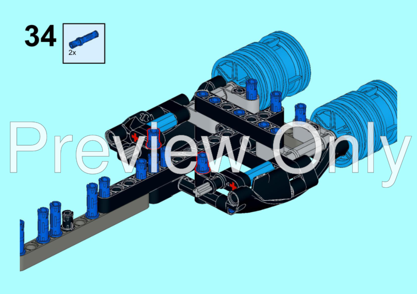 Lego Moc Blue F 14 Tomcat 42162 Alternate Build By Nopingridlego