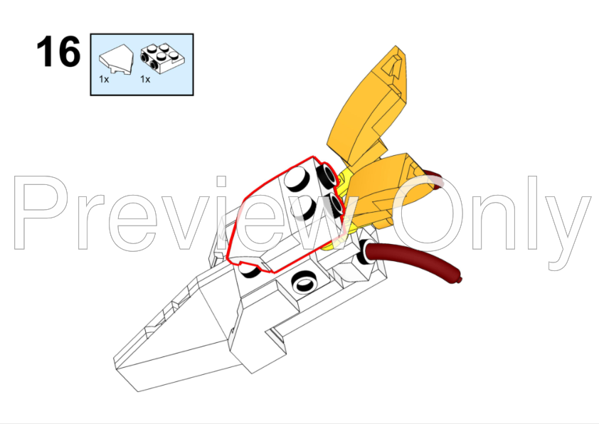 LEGO MOC Luna Moth by moptoptrev | Rebrickable - Build with LEGO