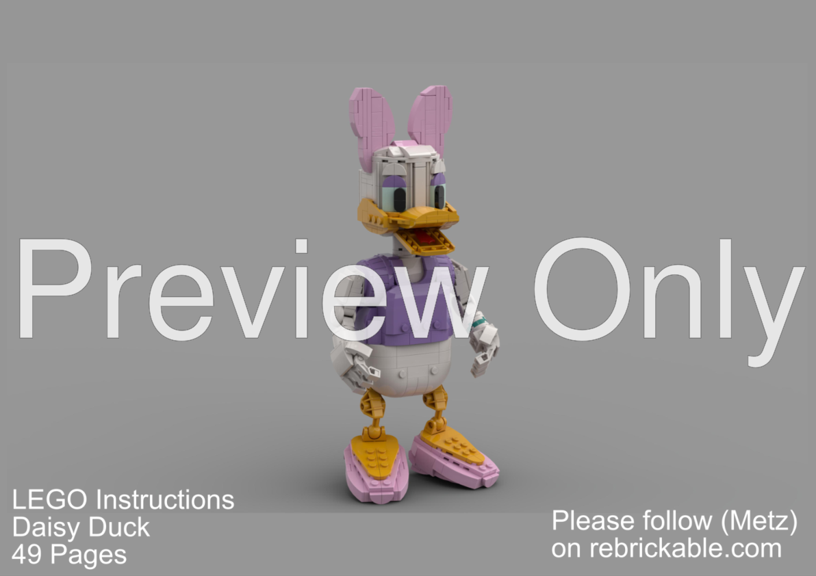 LEGO MOC Daisy Duck by Metz | Rebrickable - Build with LEGO