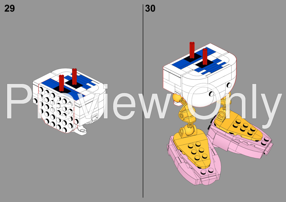 Lego Moc Daisy Duck By Metz Rebrickable Build With Lego