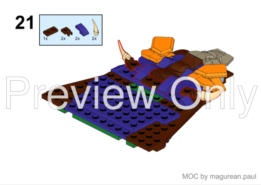 LEGO MOC Zerg Guardian by magurean.paul | Rebrickable - Build with LEGO