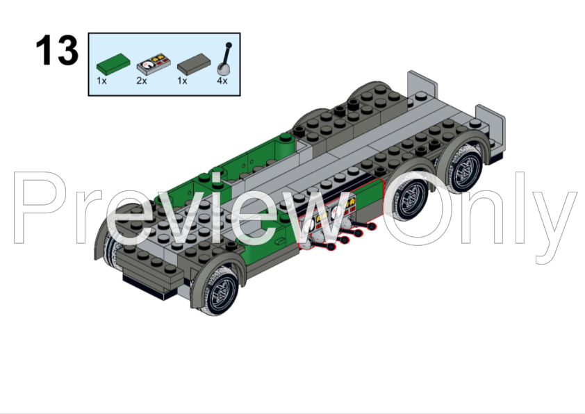LEGO MOC 7 wide flatbed truck by Roy.s | Rebrickable - Build with LEGO