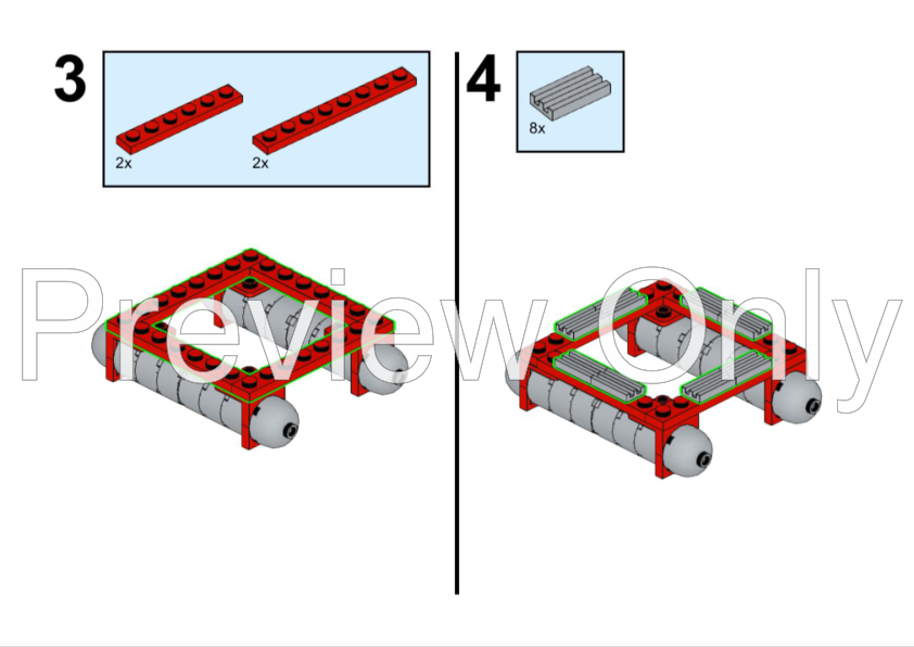 LEGO MOC O&G semi submersible drilling rig by lucasfrota | Rebrickable ...