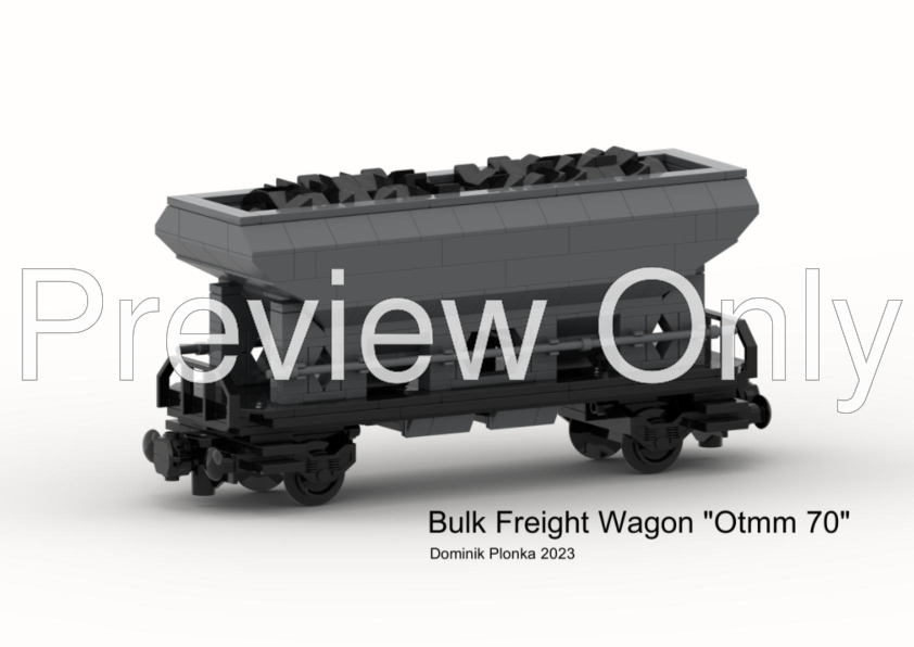 LEGO MOC Bulk Freight Wagon "DB Otmm 70" (8w) by copernicus508 ...