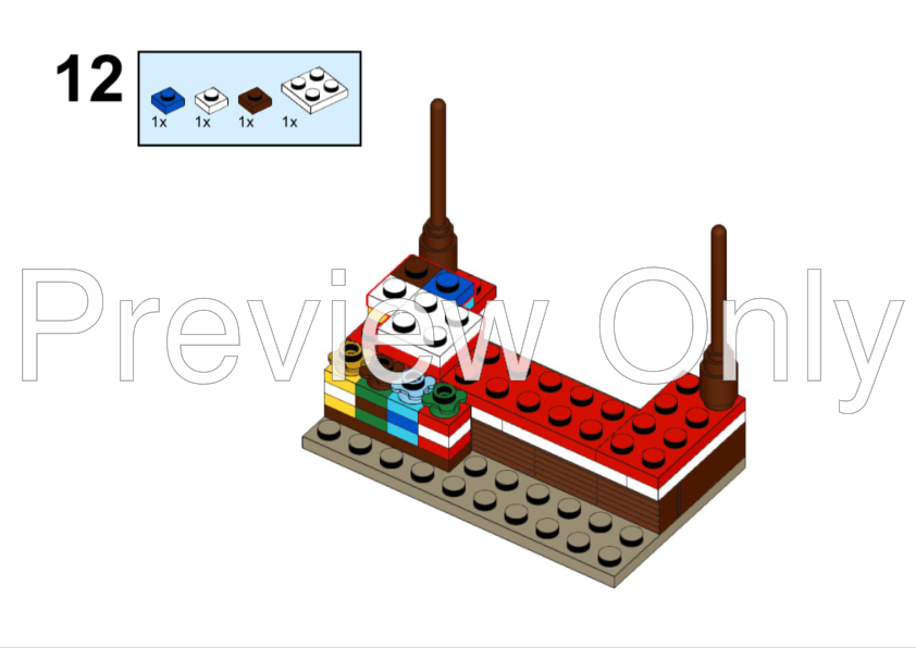 Lego Moc Christmas Stand By Gabizon Rebrickable Build With Lego