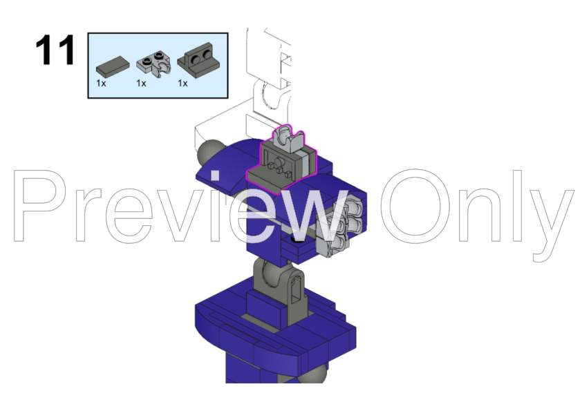 LEGO MOC Withered Bonnie by EXCALIBURtheONE | Rebrickable - Build with LEGO