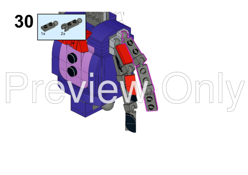 LEGO MOC Withered Bonnie by EXCALIBURtheONE | Rebrickable - Build with LEGO