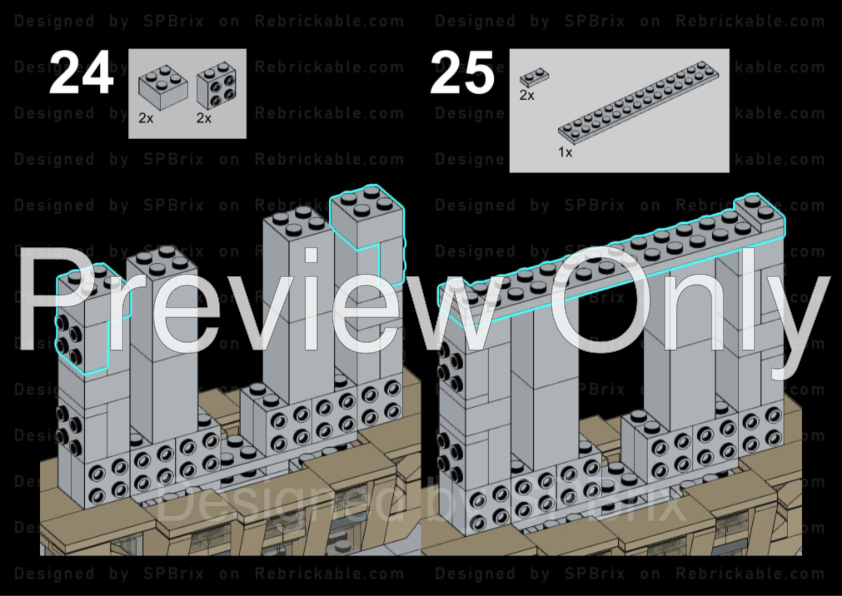 LEGO MOC 270 Park Avenue 1:800 Scale by SPBrix | Rebrickable - Build ...