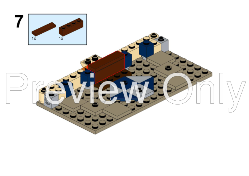 LEGO MOC HP Modular - Blue Dorms by Gobsmack | Rebrickable - Build with ...