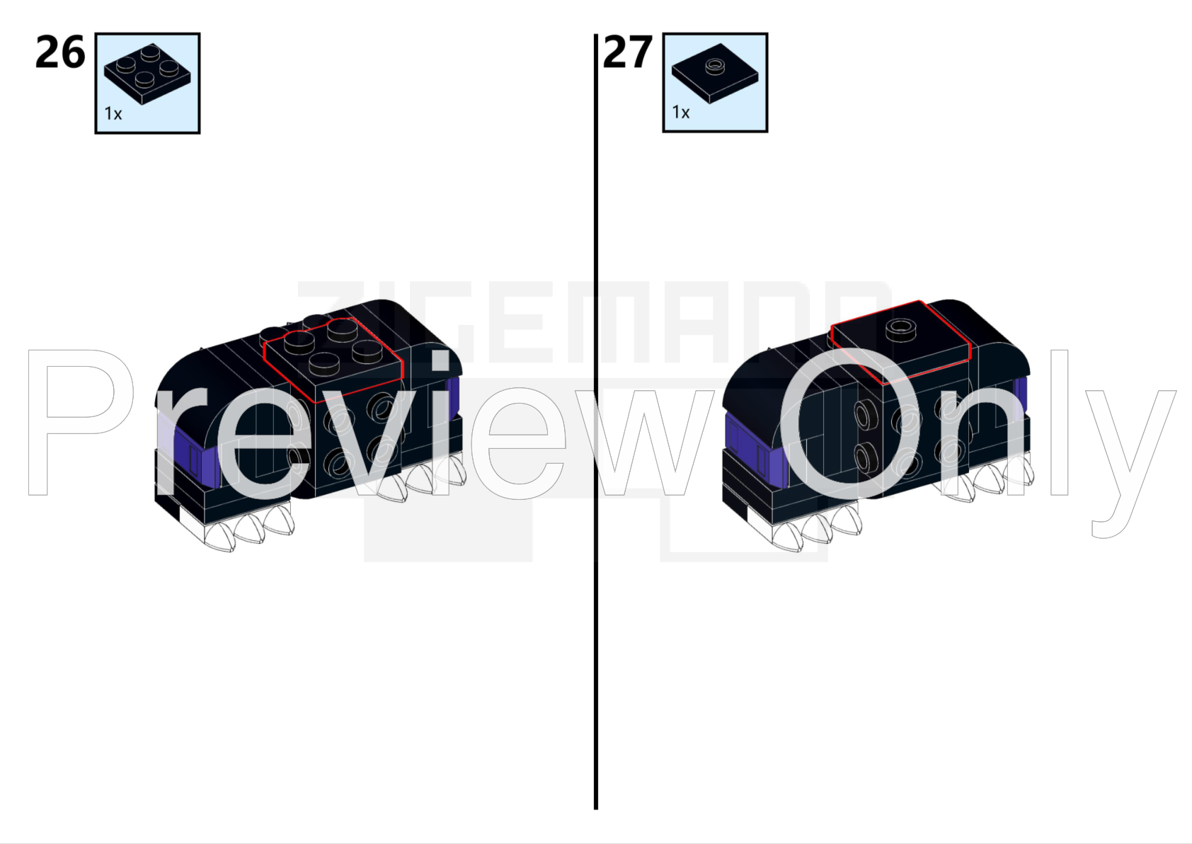 LEGO MOC Trypticon by ttZIGEMANN | Rebrickable - Build with LEGO