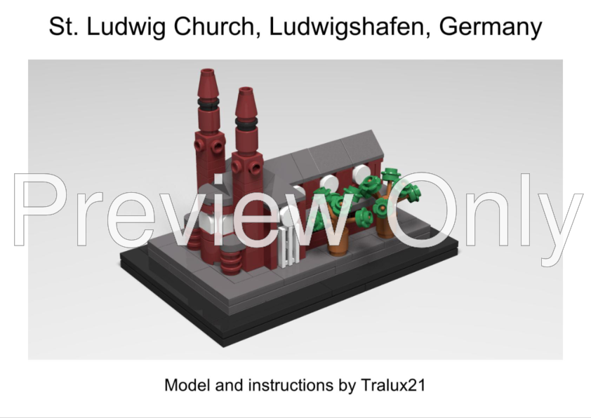 LEGO MOC St. Ludwig Church, Ludwigshafen, Germany by tralux21 ...