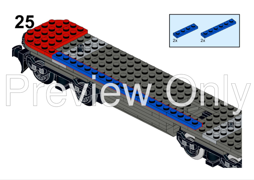 LEGO MOC Swiss Cargo Train by Handers | Rebrickable - Build with LEGO