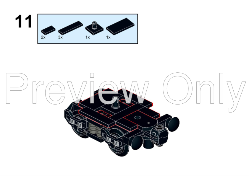 LEGO MOC Swiss Cargo Train by Handers | Rebrickable - Build with LEGO