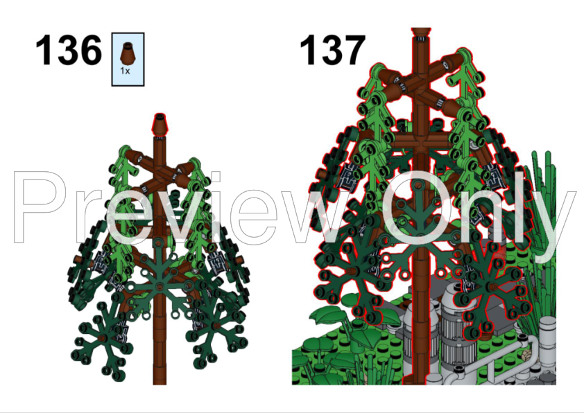LEGO MOC Endor forest base by LucSoleBricks | Rebrickable - Build with LEGO