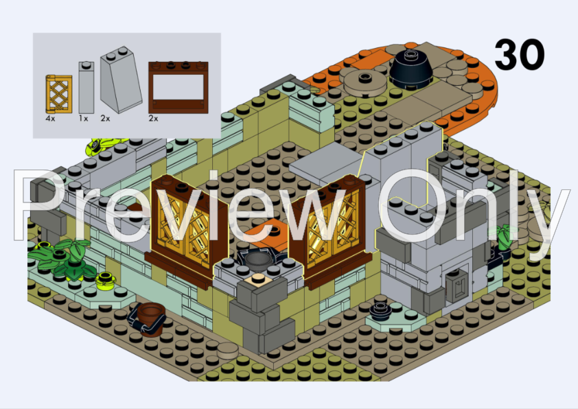 LEGO MOC Medieval Knights Cottage by EvilEnderman | Rebrickable - Build ...
