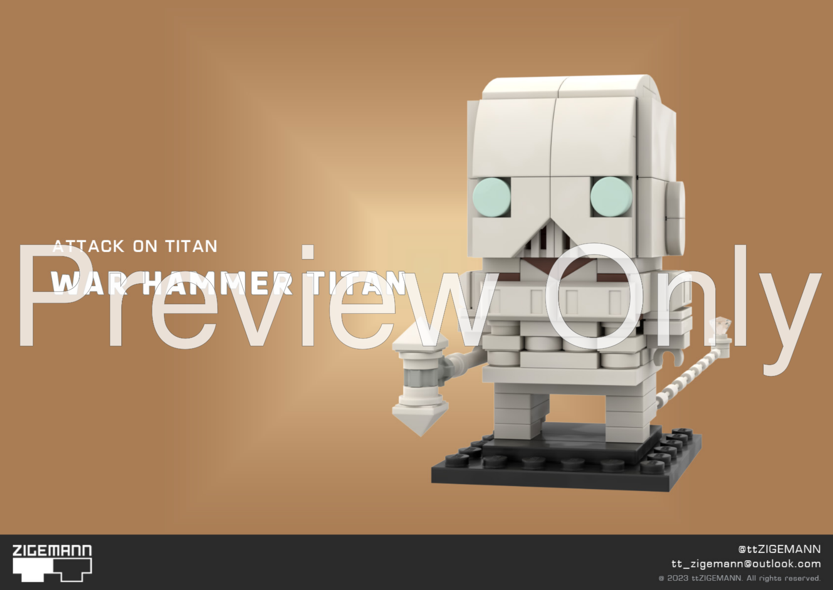 LEGO MOC War Hammer Titan by ttZIGEMANN | Rebrickable - Build with LEGO