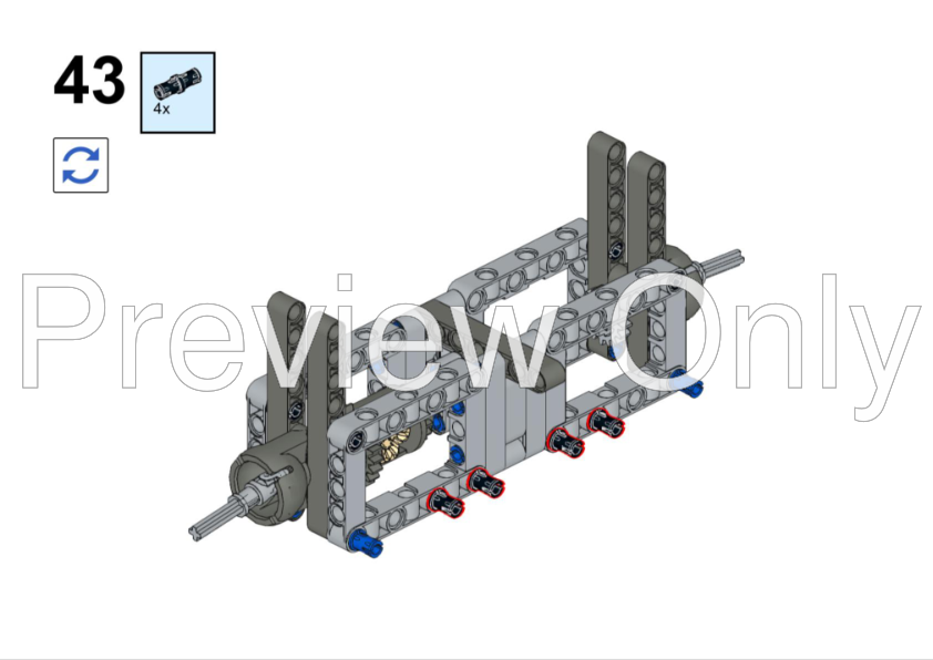 Lego Moc Unimog Long Version With Large Foldable Crane By Mr