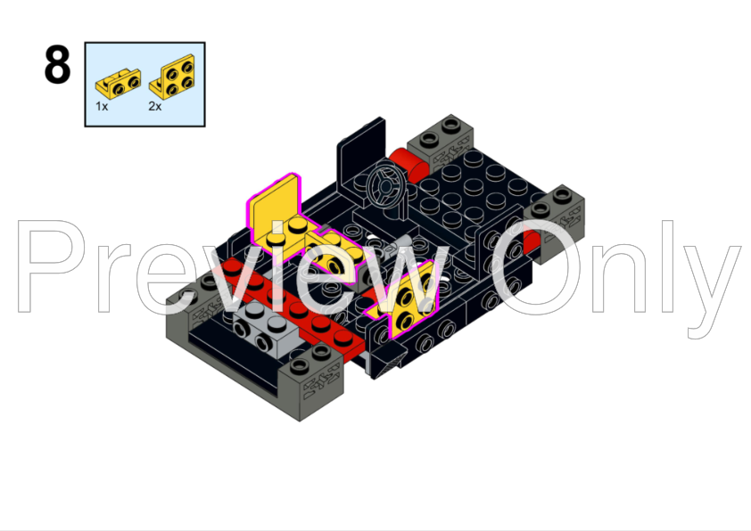 LEGO MOC 1971 Ford Mustang Mach 1 by KMPMOCS | Rebrickable - Build with ...