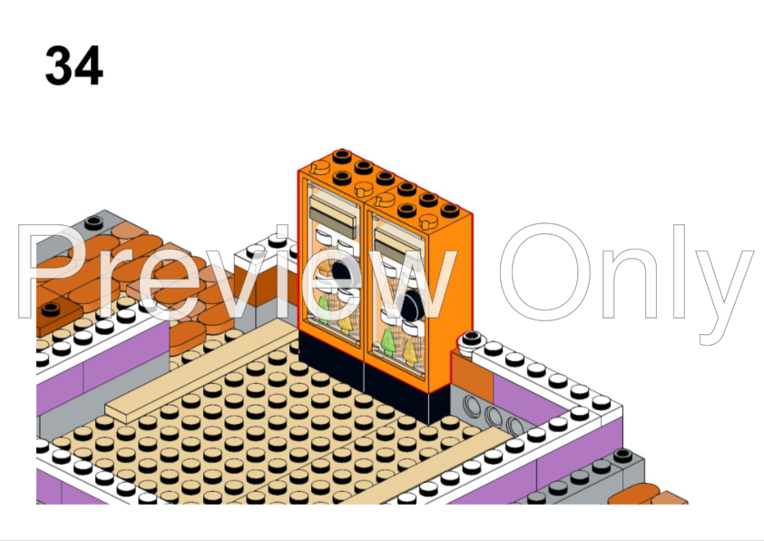 LEGO MOC Community Kitchen Modular Alternate build (2x 41747) by re ...