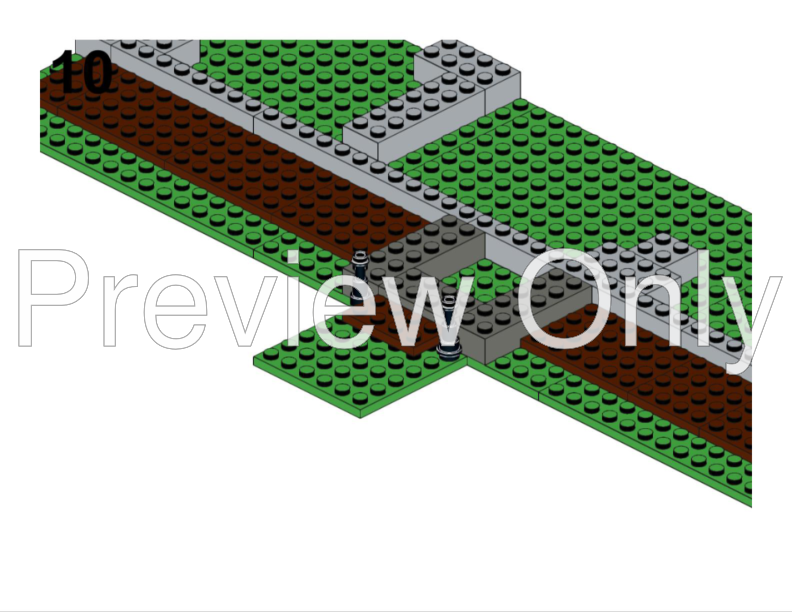Lego Moc Brick Ranch Facade By Exarkahn Rebrickable Build With Lego