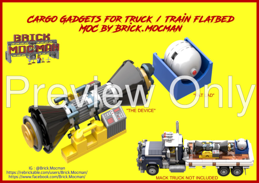 LEGO MOC Mack R Series Flatbed Truck - Dark Blue/White by Brick.Mocman ...
