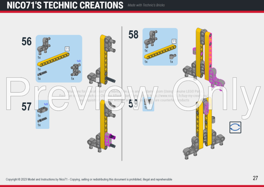 Lego Moc Switchless Pneumatic Engine By Nico71 Rebrickable Build