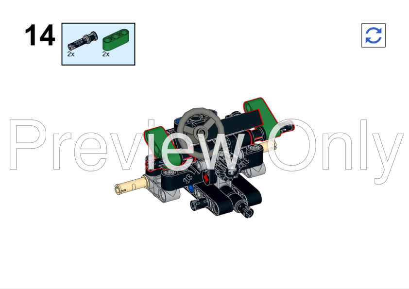 LEGO MOC-164338 John Deere Gator by thirdwigg | Rebrickable - Build ...