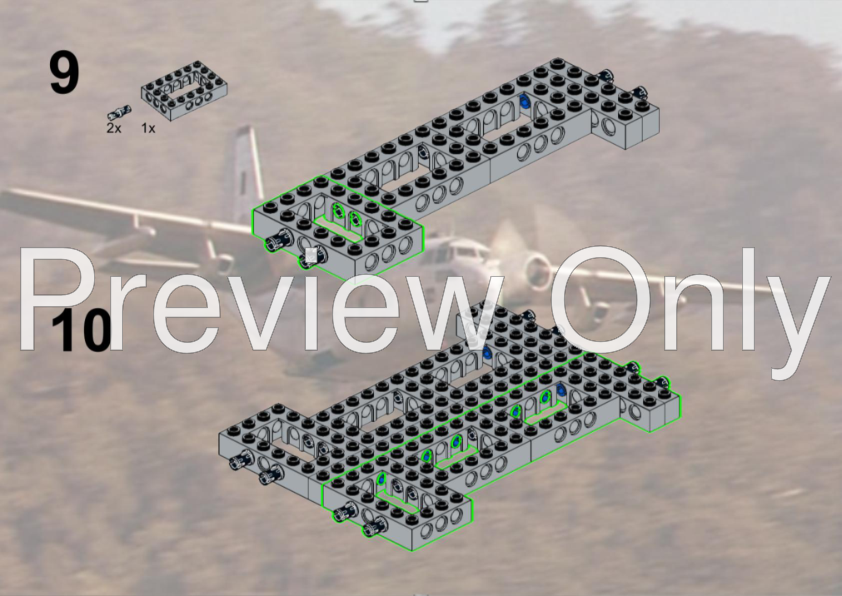 LEGO MOC Fairchild C-123K / 1:35 Scale *Minifigure* by Dwelve ...