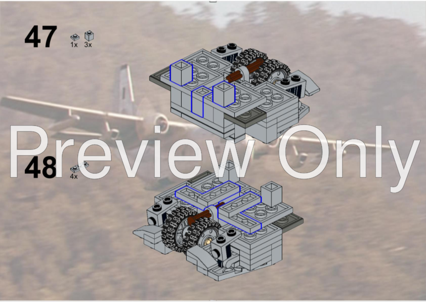 LEGO MOC Fairchild C-123K / 1:35 Scale *Minifigure* by Dwelve ...