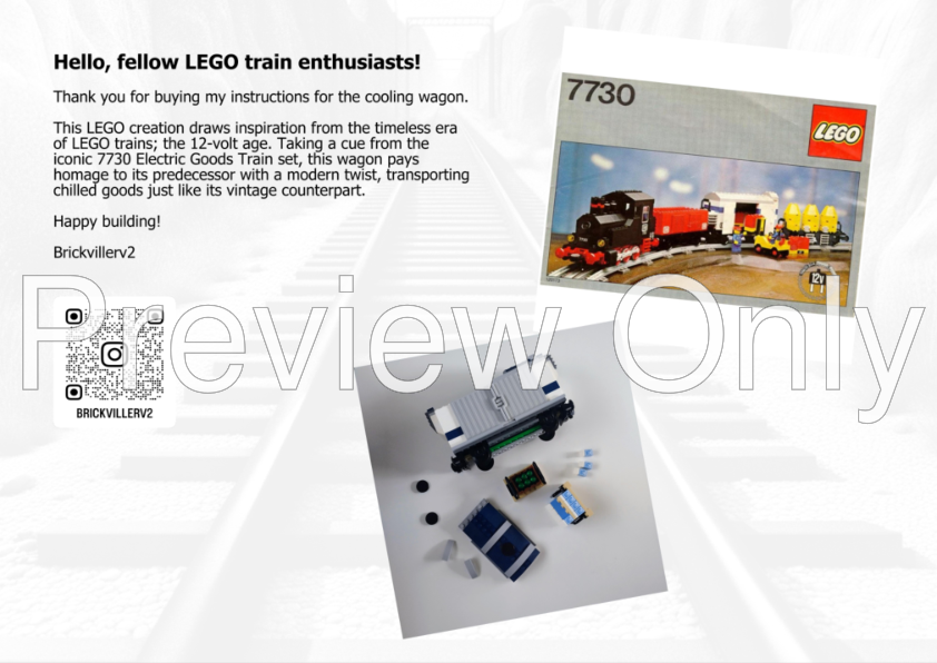 LEGO MOC-164594 Cooling wagon by Brickvillerv2 | Rebrickable - Build ...