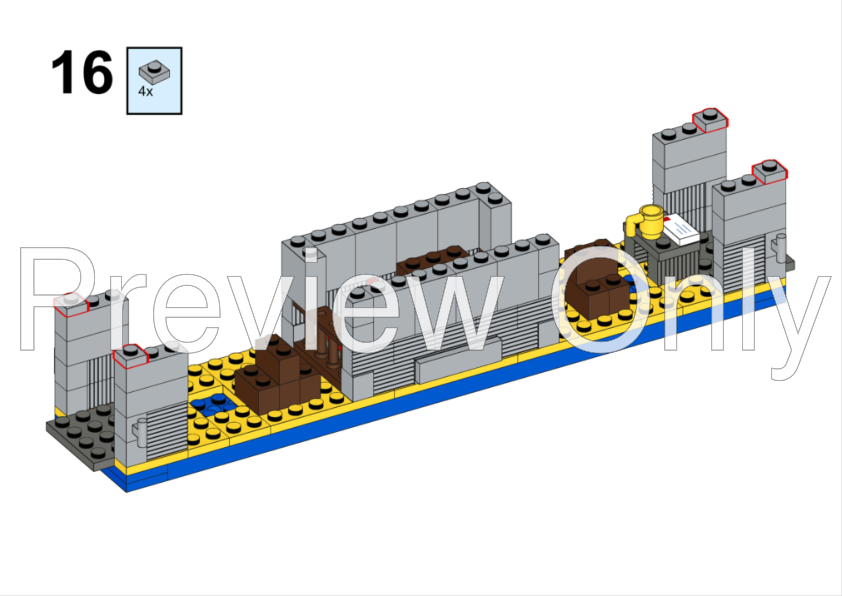 LEGO MOC Santa fe passanger train - baggage car by josszo | Rebrickable ...