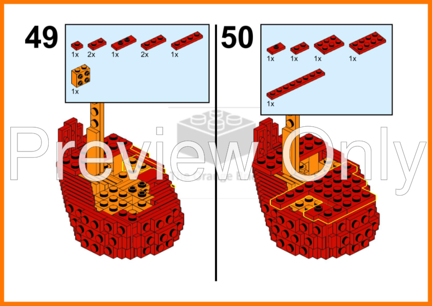 Lego Moc Kirby 8 Figure By Theorangebrick Rebrickable Build With Lego