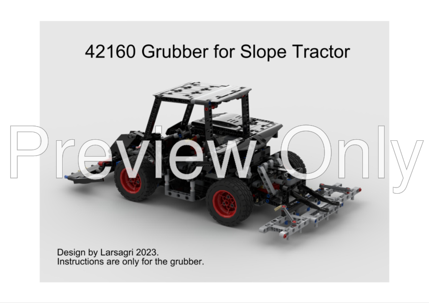 LEGO MOC 42160 Slope Tractor with Mower and Grubber by Larsagri ...
