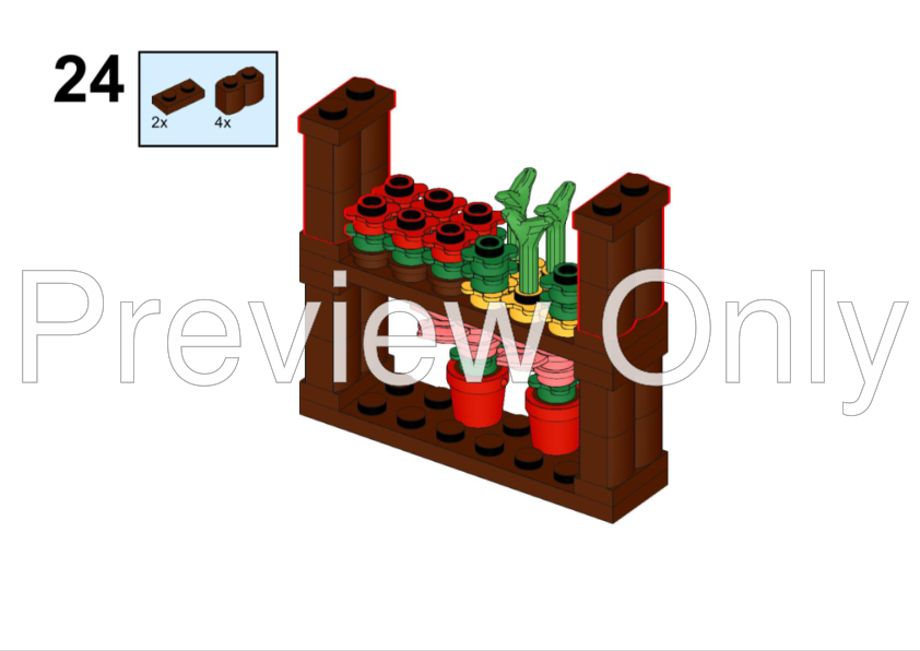 Lego Moc Botanical Elements By Gabizon Rebrickable Build With Lego