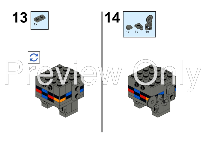 LEGO MOC BT-1 and Triple Zero (0-0-0) Brickheadz MOC by Aseir ...