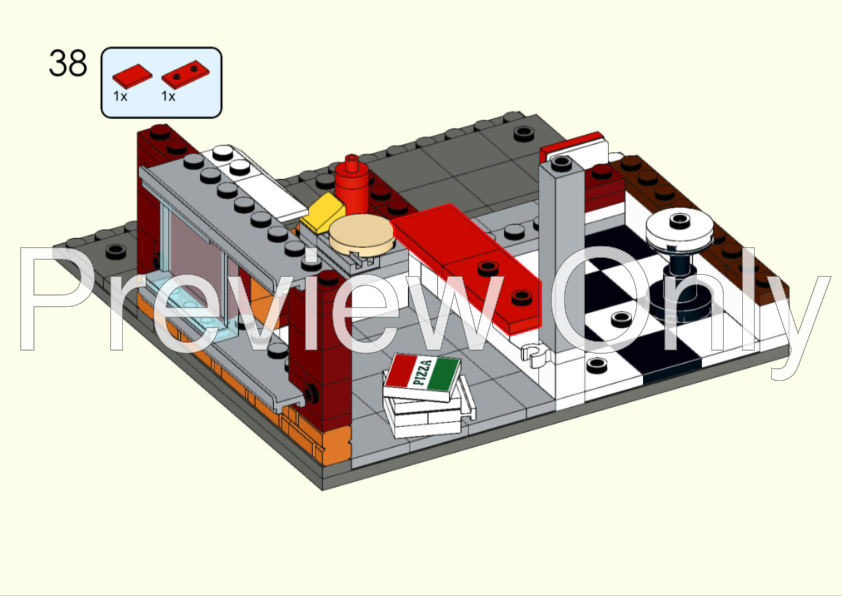 LEGO MOC Main Street by brickingfromhome | Rebrickable - Build with LEGO