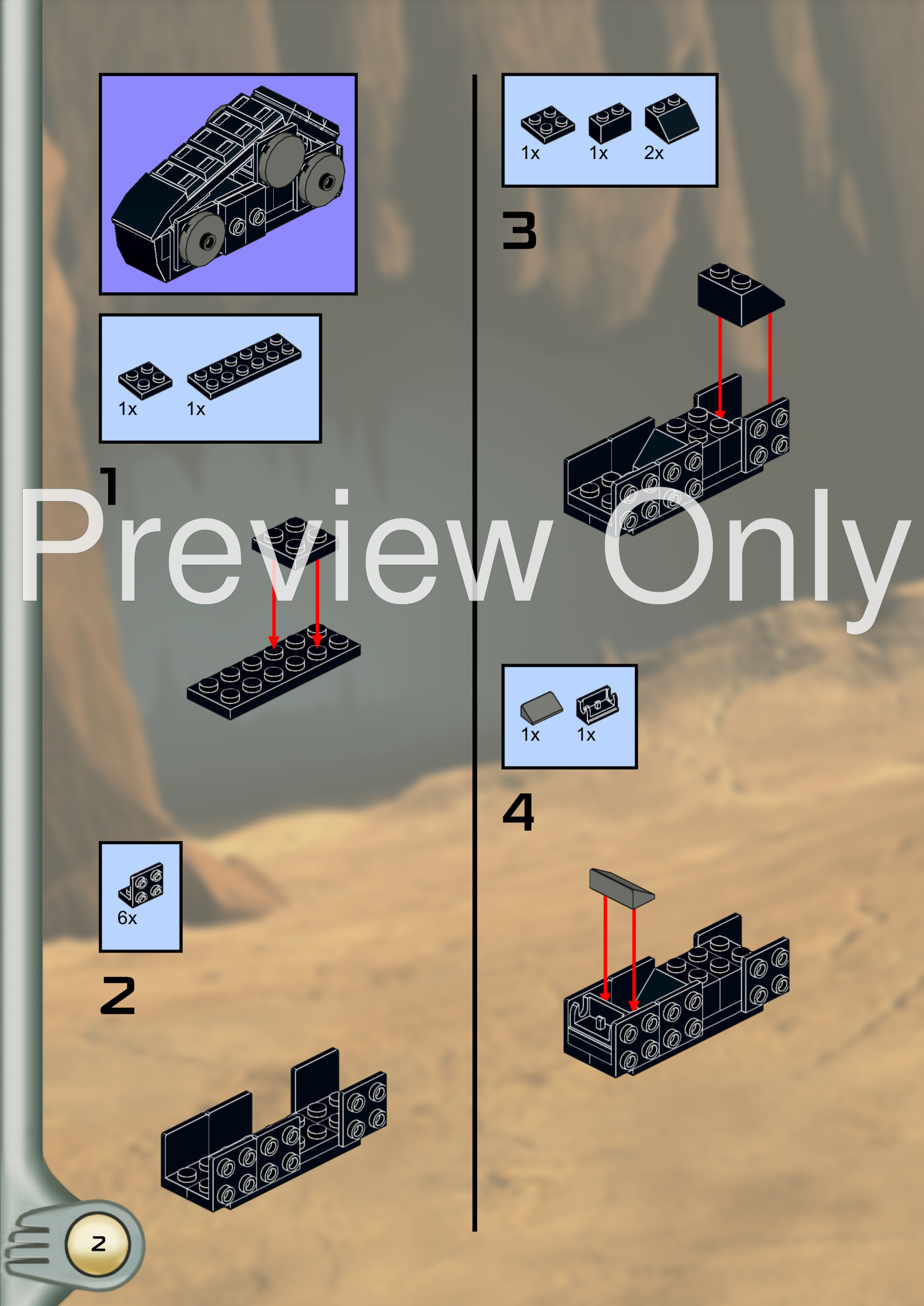 LEGO MOC Tarakava GWP Style by fussilly | Rebrickable - Build with LEGO