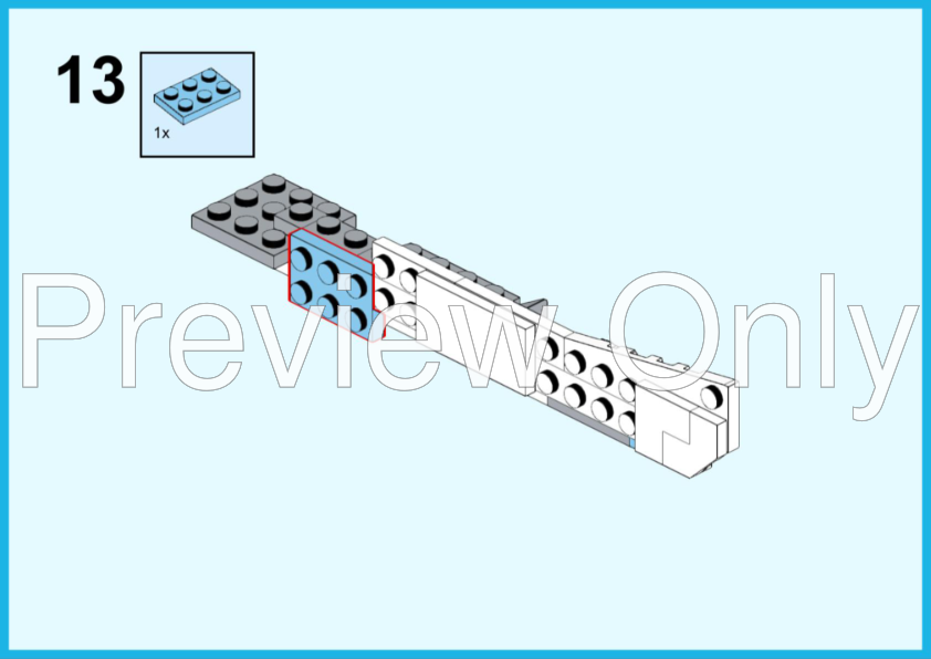 LEGO MOC SU-35 Light Blue Camo (1/72 scale) by abracada_brick | Rebrickable - Build with LEGO