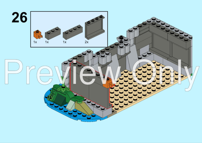 LEGO MOC Black Falcon's Fort by Nightlord_Builds | Rebrickable - Build ...