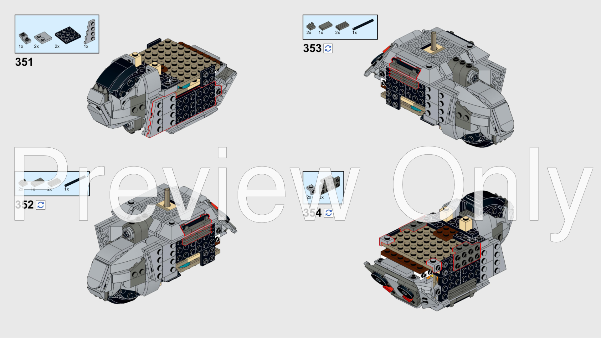 LEGO MOC Daishi/Dire Wolf OmniMech by lazyguineapig | Rebrickable ...