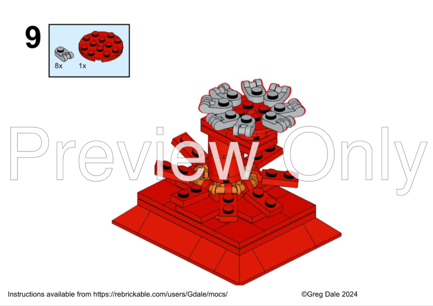 LEGO MOC Micro Build _ Octopus Fairground ride by Gdale | Rebrickable ...