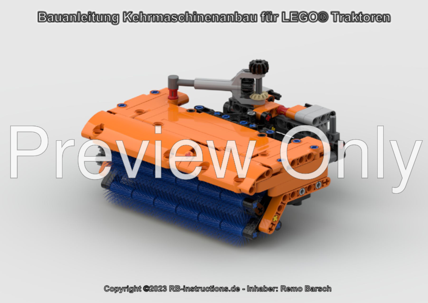 LEGO MOC Sweeper attachment for Claas Xerion 5000, Fastrac or other ...