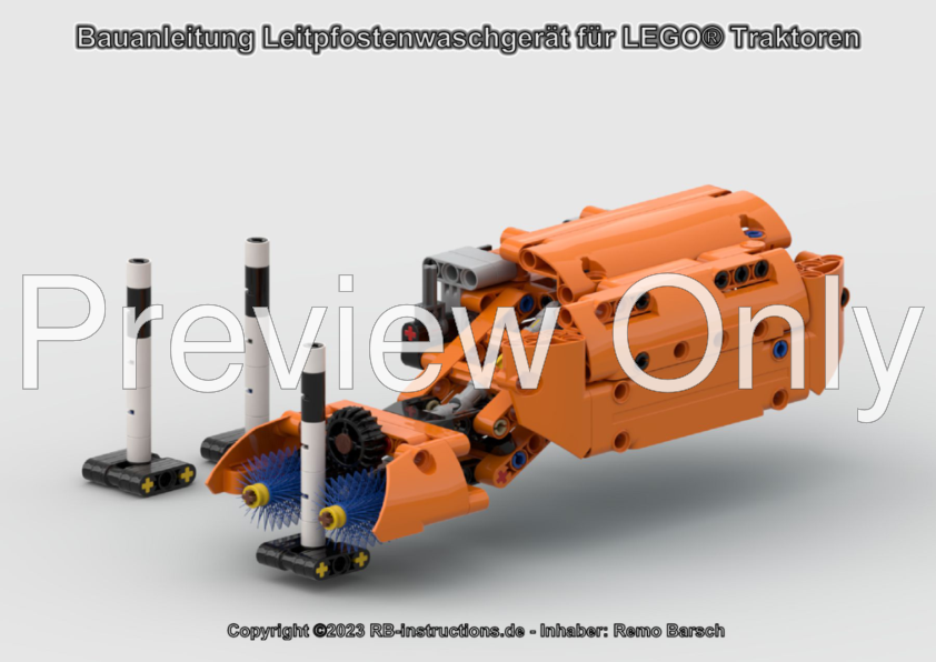 LEGO MOC Delineator washer with delineator for Claas Xerion 5000 ...