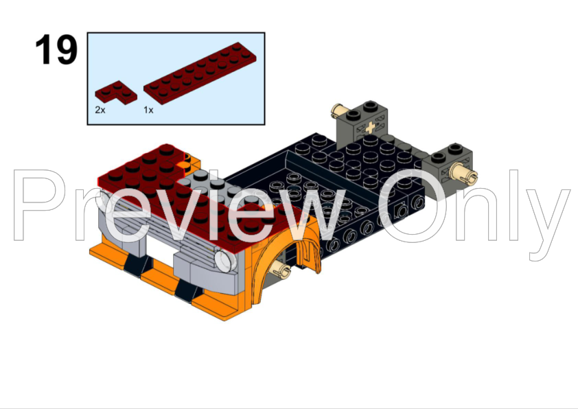 LEGO MOC 1973 Dodge B100 Boogie Van by toms8wides | Rebrickable - Build ...