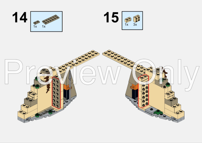 LEGO MOC Rebel Temple Base by Jannin Bricks | Rebrickable - Build with LEGO