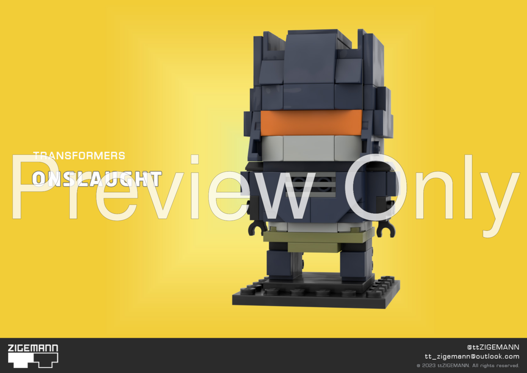 LEGO MOC Onslaught Combaticons by ttZIGEMANN | Rebrickable - Build with ...