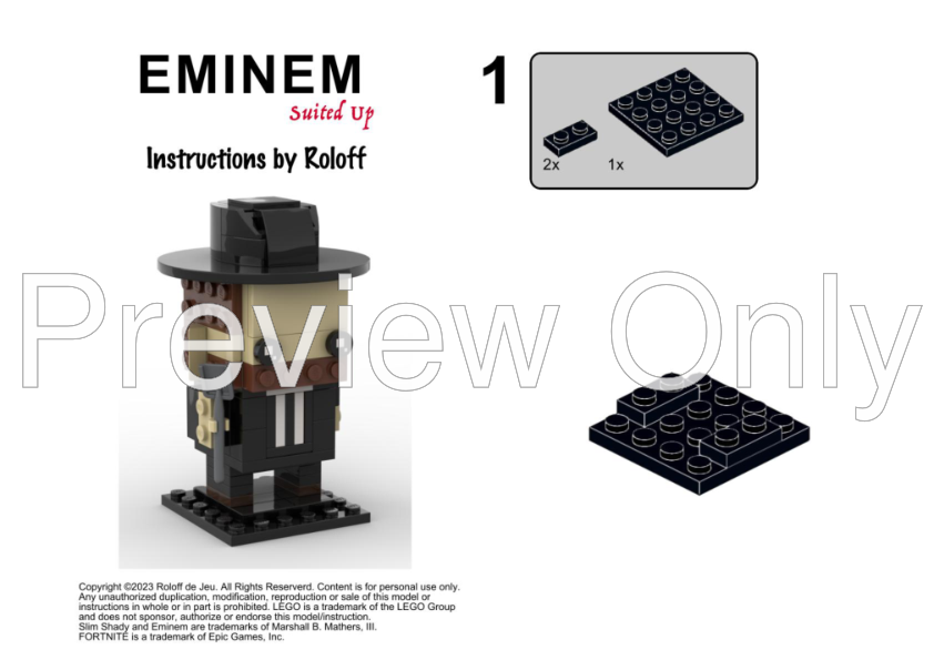 LEGO MOC Eminem / Marshall Never More by Roloff | Rebrickable - Build ...