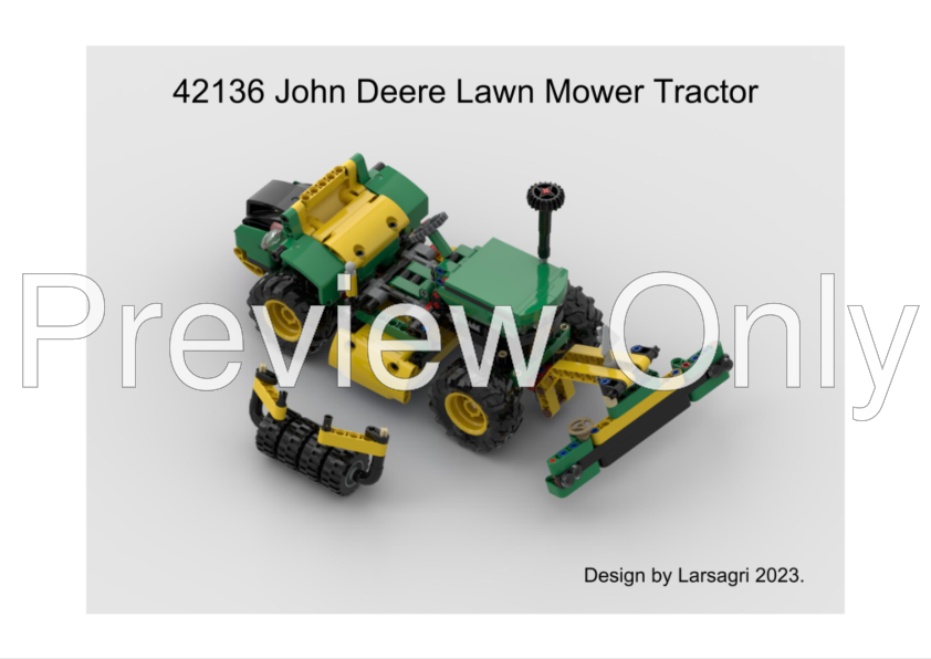 LEGO MOC 42136 Lawn Mower Tractor by Larsagri | Rebrickable - Build with LEGO
