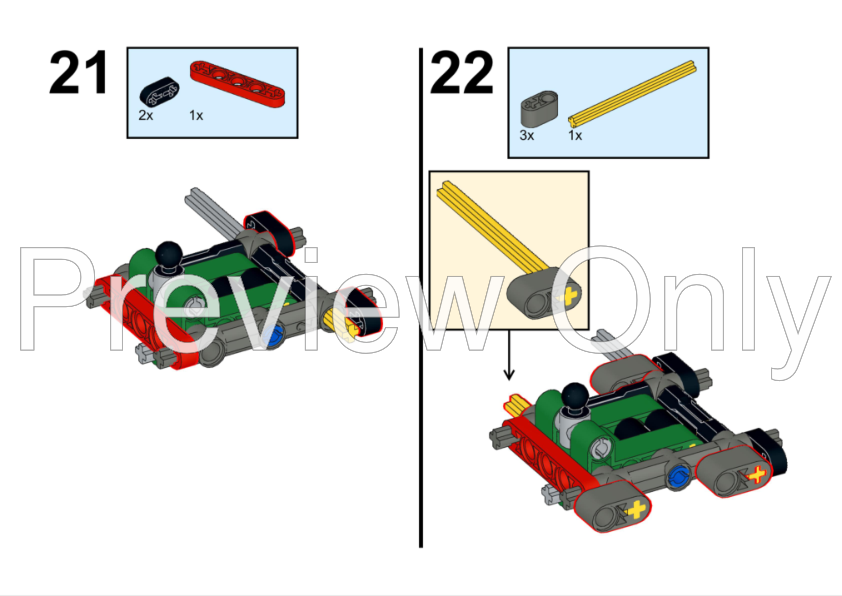 LEGO MOC 42136 Lawn Mower Tractor by Larsagri | Rebrickable - Build with LEGO