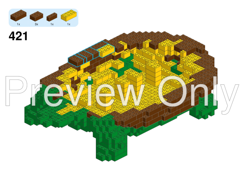 Lego Moc Large Turtle By Benstephenson Rebrickable Build With Lego